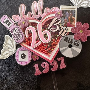 Y2K Inspired Cake Topper - Etsy