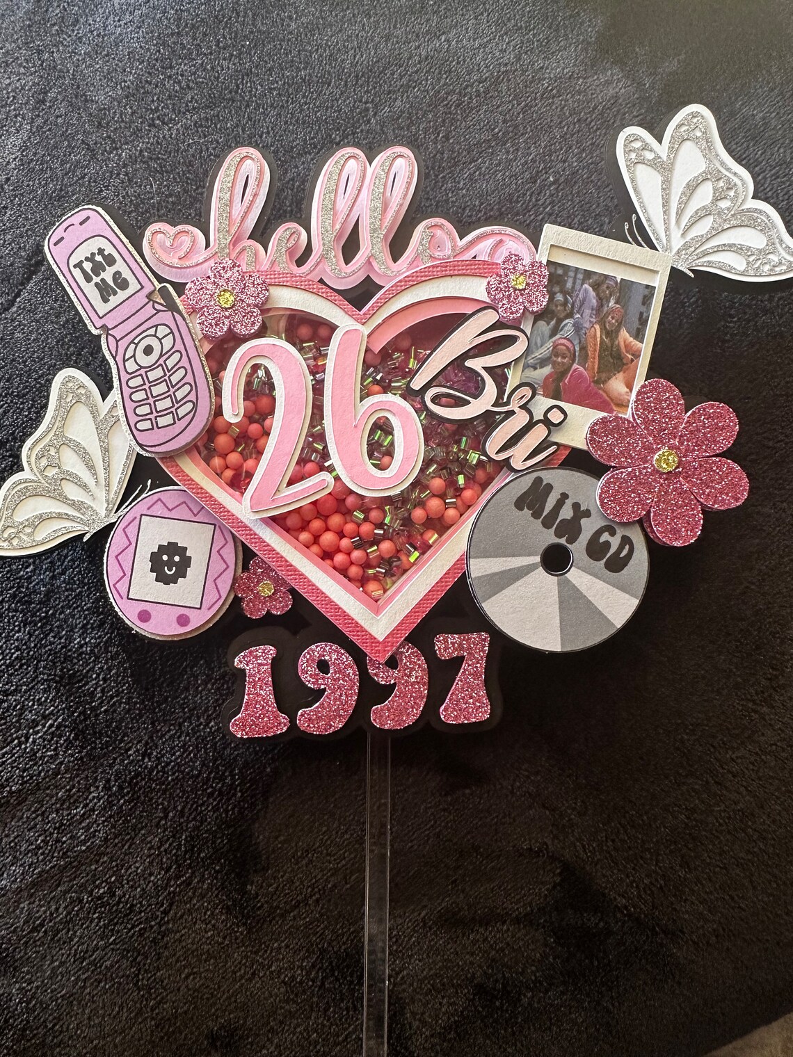 Y2K Inspired Cake Topper - Etsy