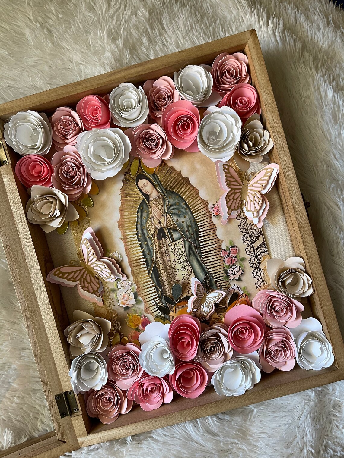Virgin Mary Shadow Box - Etsy