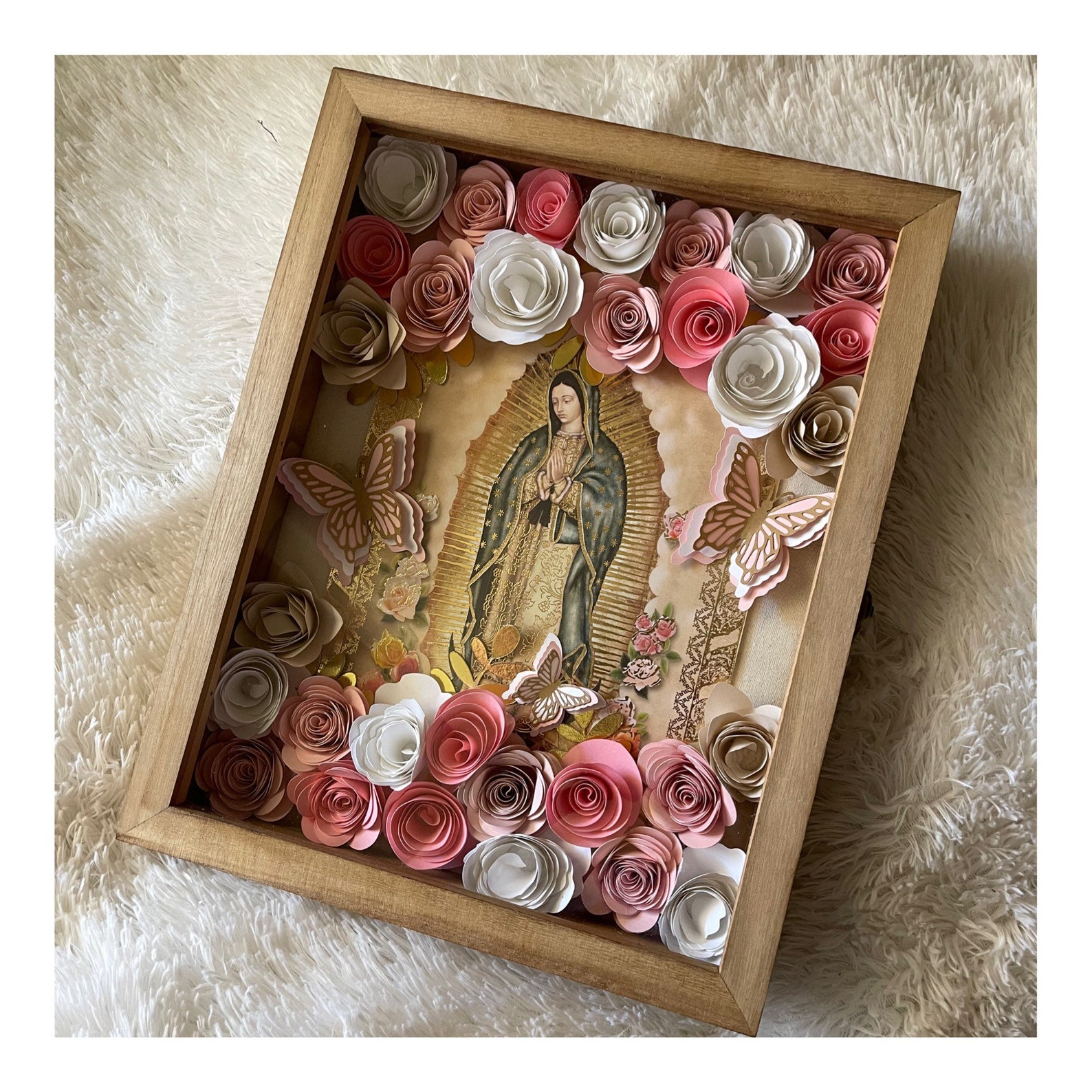 Virgin Mary Shadow Box - Etsy