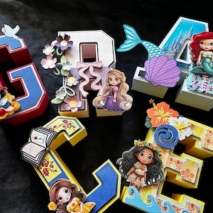 Baby Princesses 3D Letters - Etsy