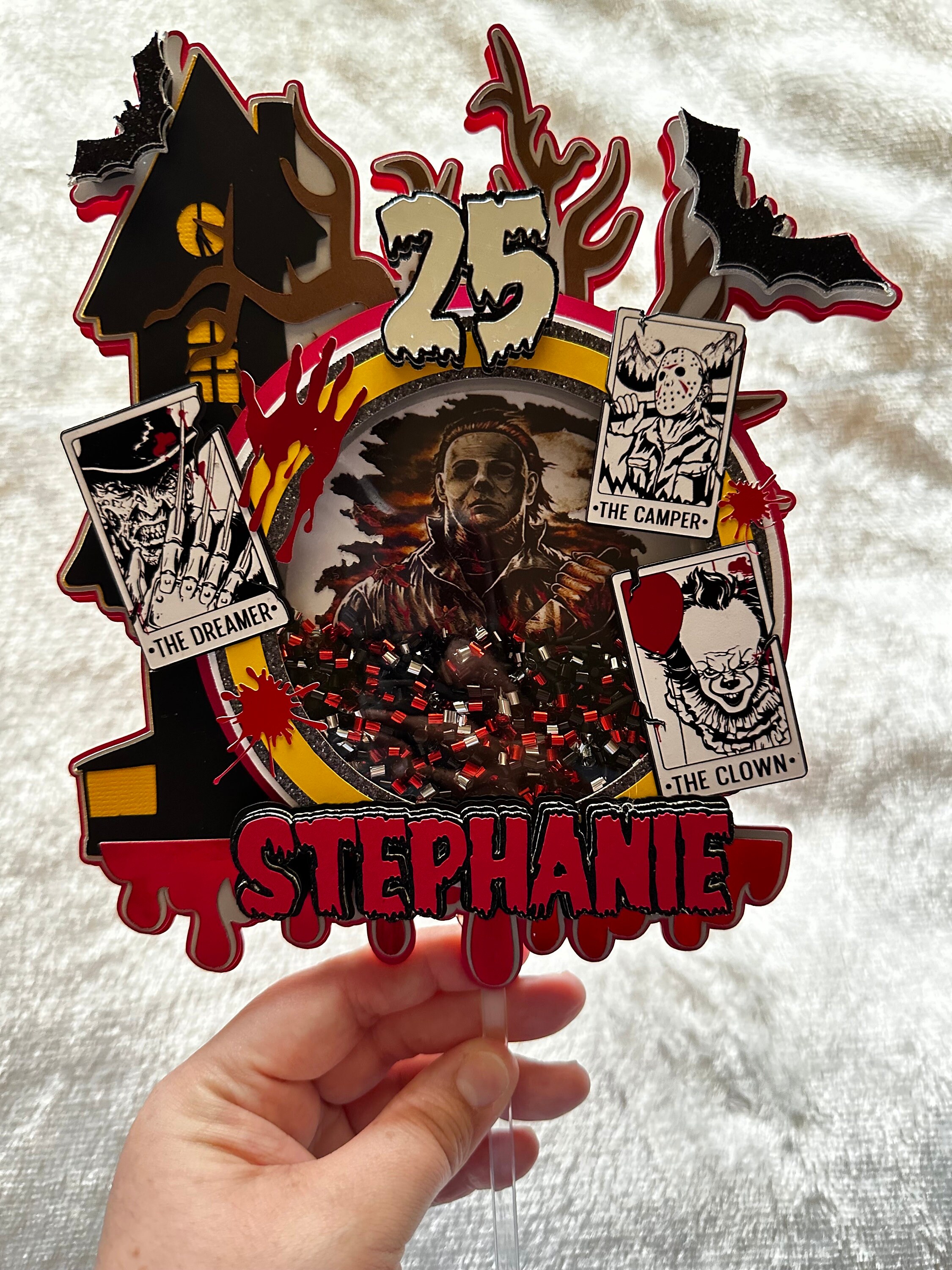 Tarot Card Slasher Cake Topper - Etsy