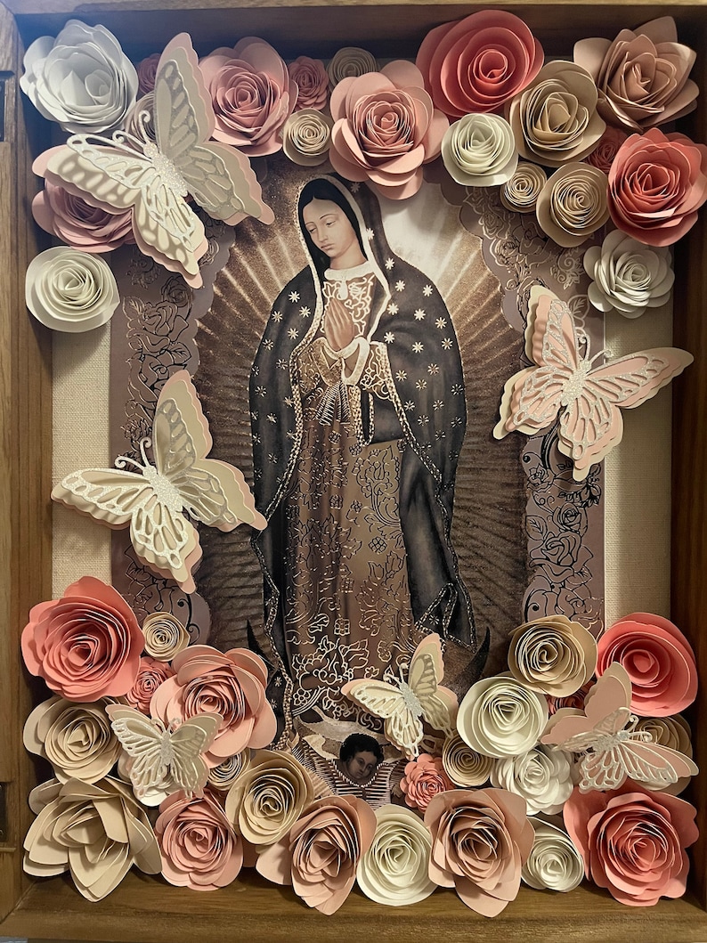 Virgin Mary Shadow Box - Etsy