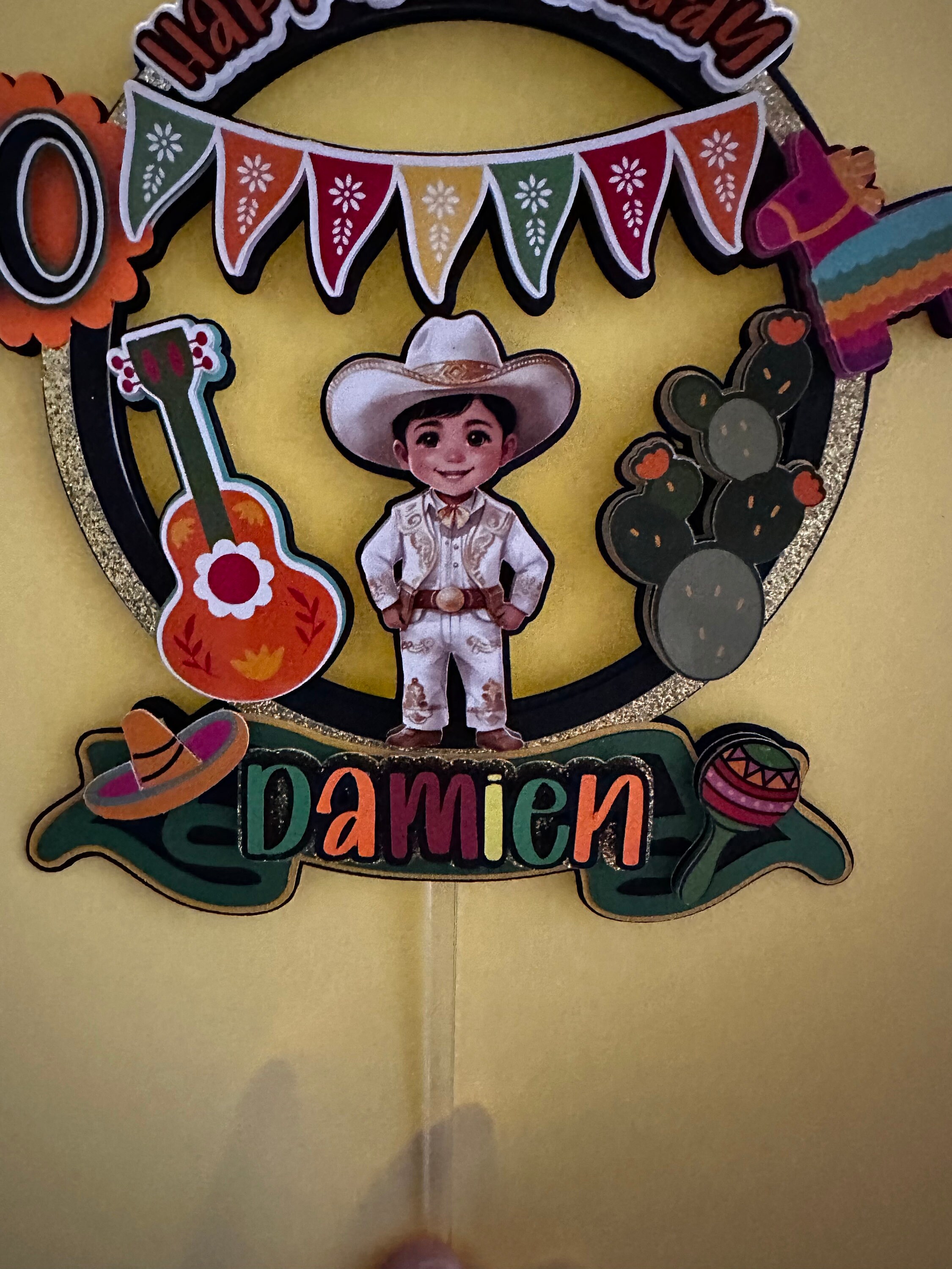 Mexican Folklore Cake Topper - Etsy
