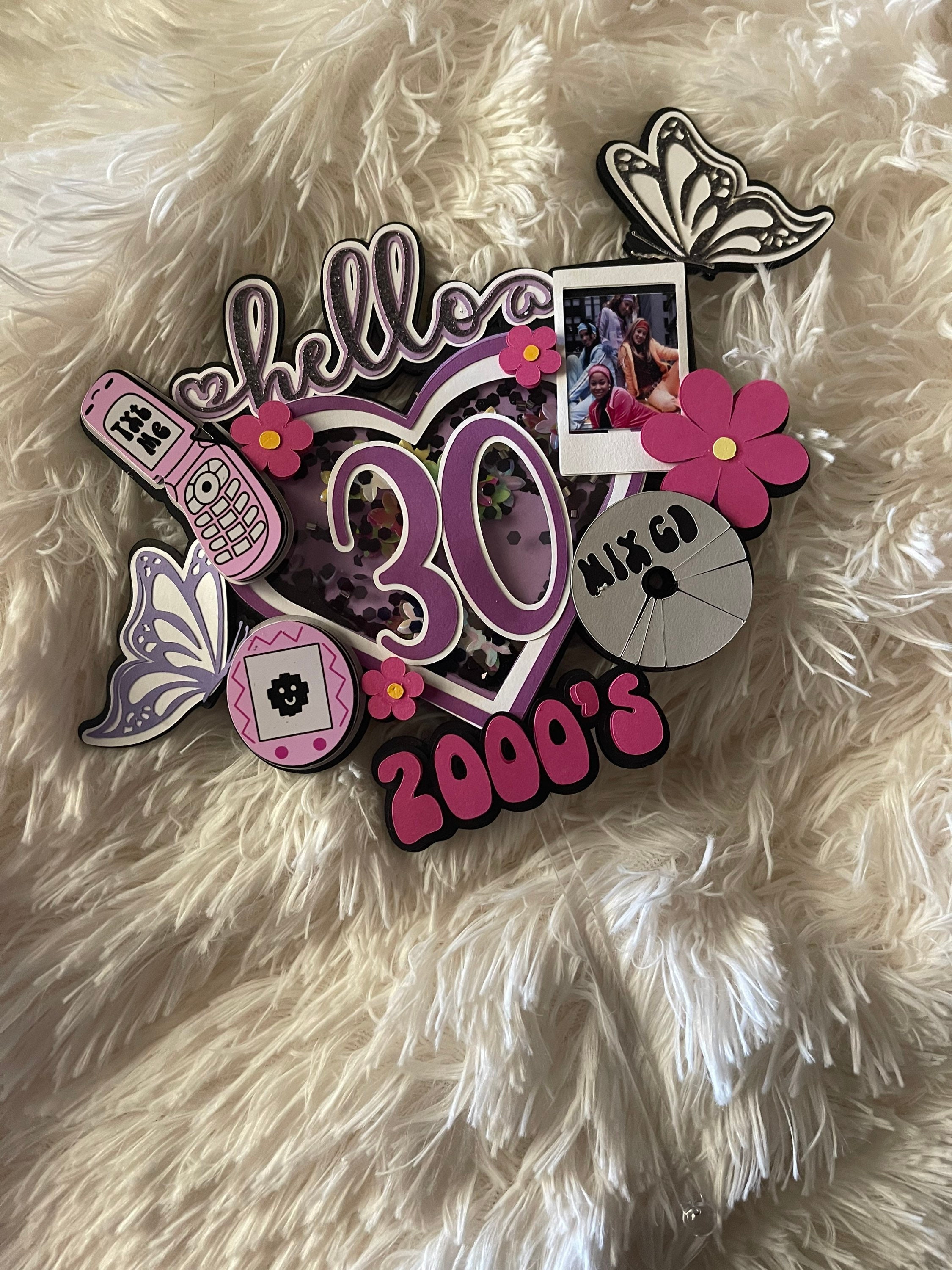 Y2K Inspired Cake Topper - Etsy