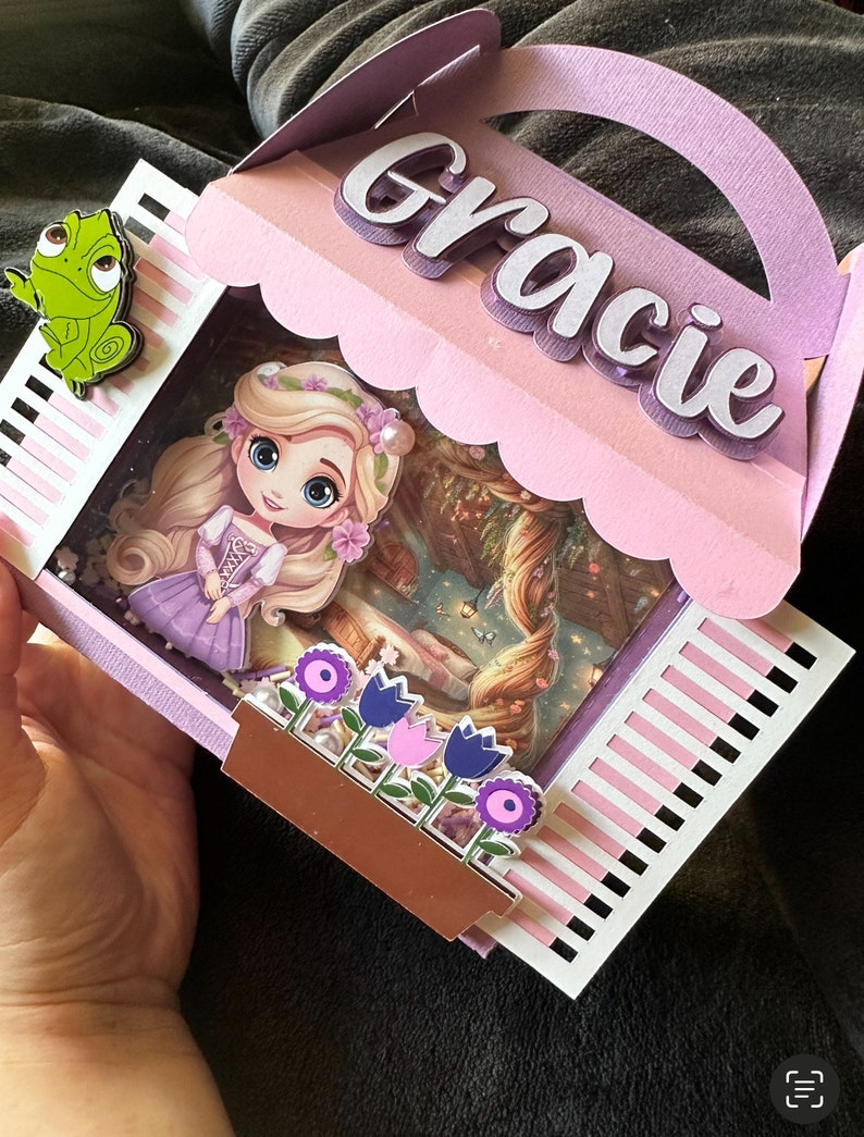 Tower Girl Rapunzel Shaker Gable Boxes - Etsy