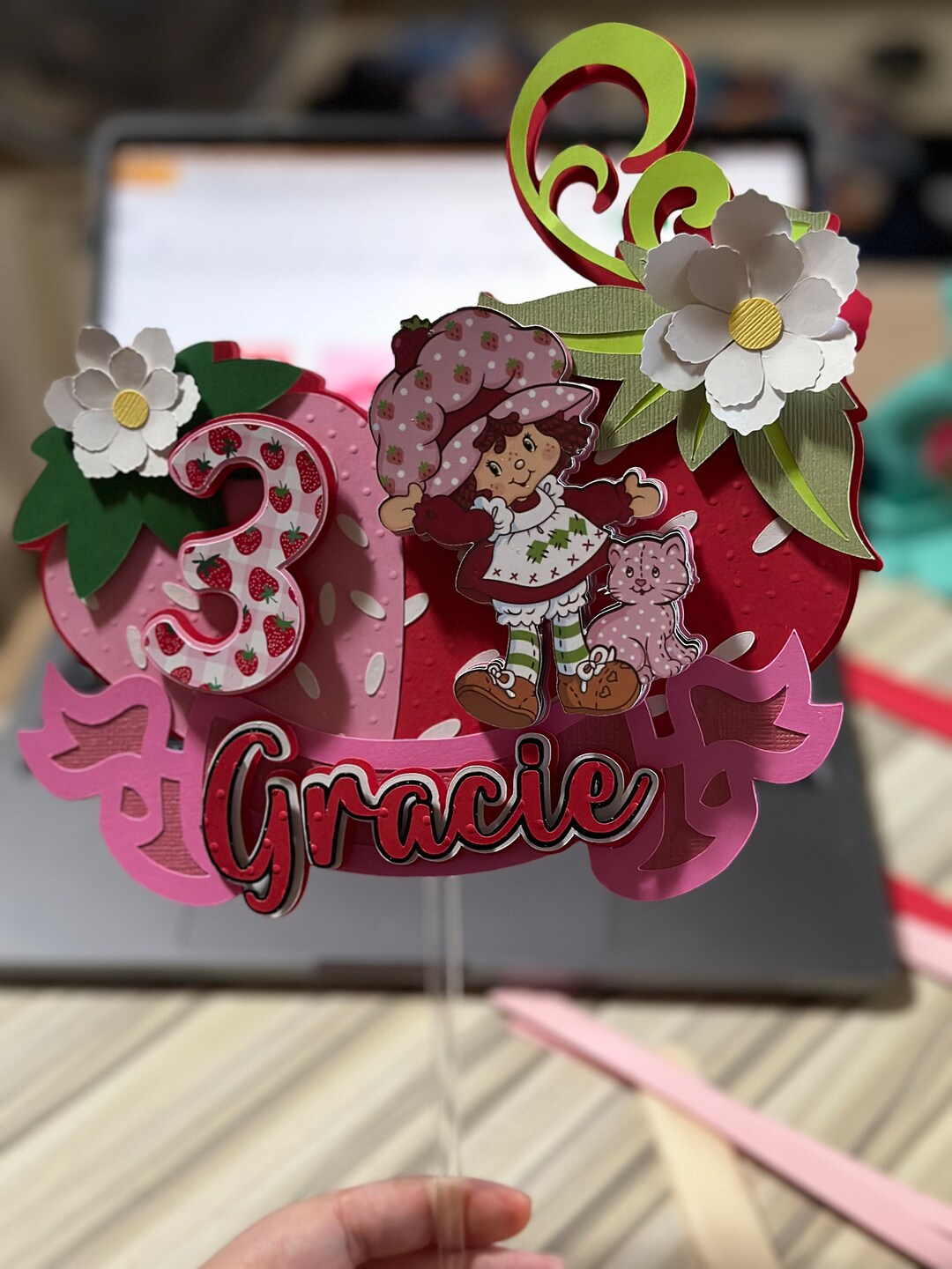 Strawberries Cake Topper Classic Strawberry Doll - Etsy