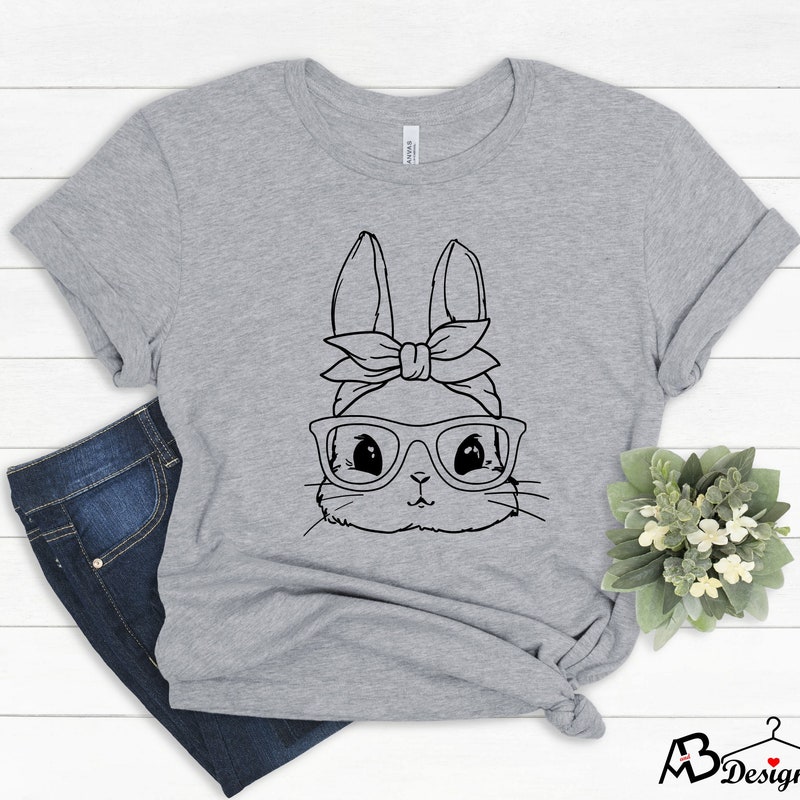 Cute Bunny Shirt - Etsy