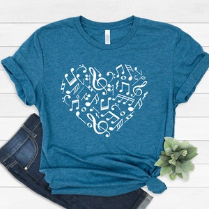 Music Notes Shirt, Music Shirt, Musician Shirt, Gift for Musician ...