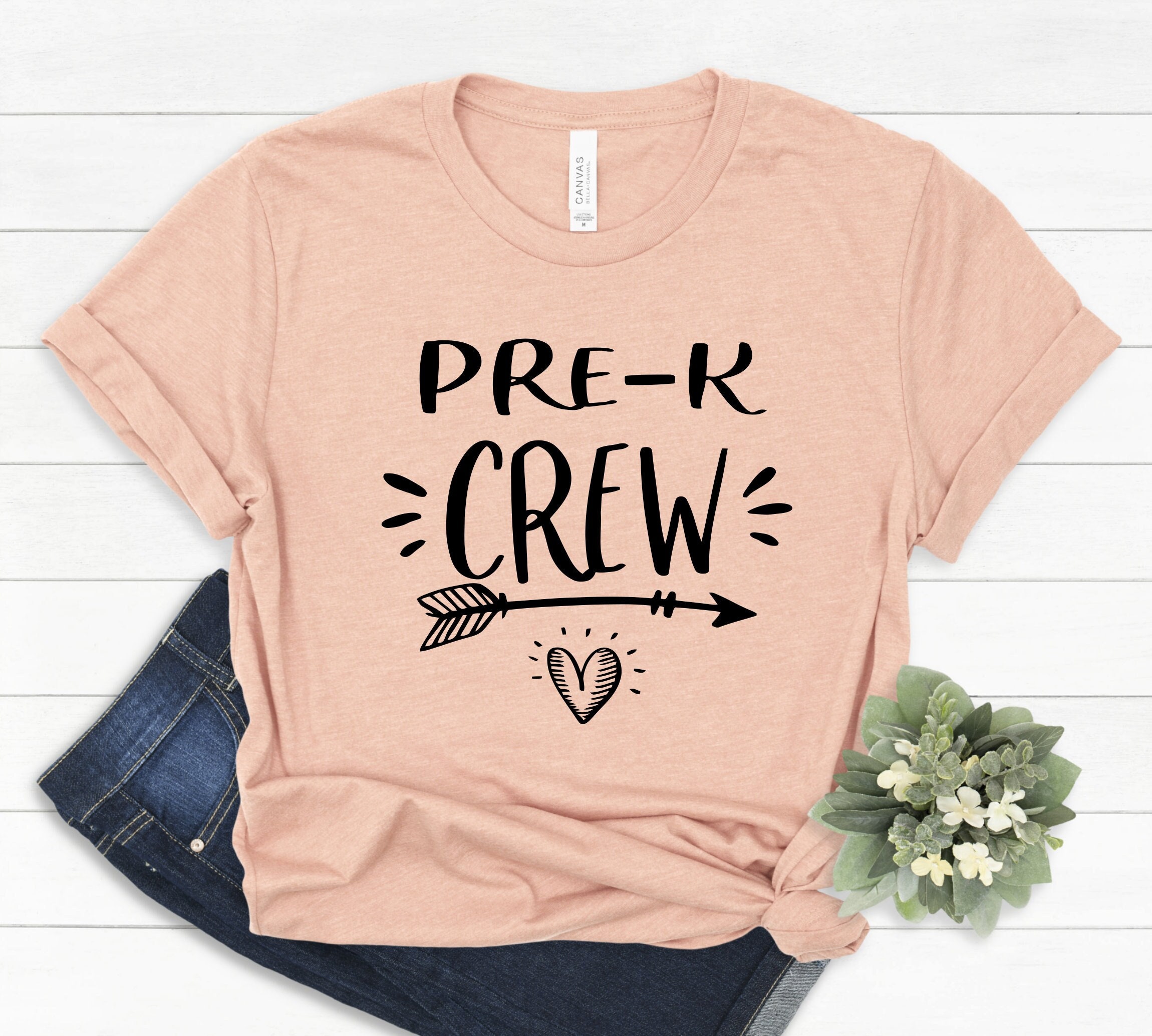 Pre K Crew Teacher Shirt Pre K Squad Pre K Tribe School - Etsy