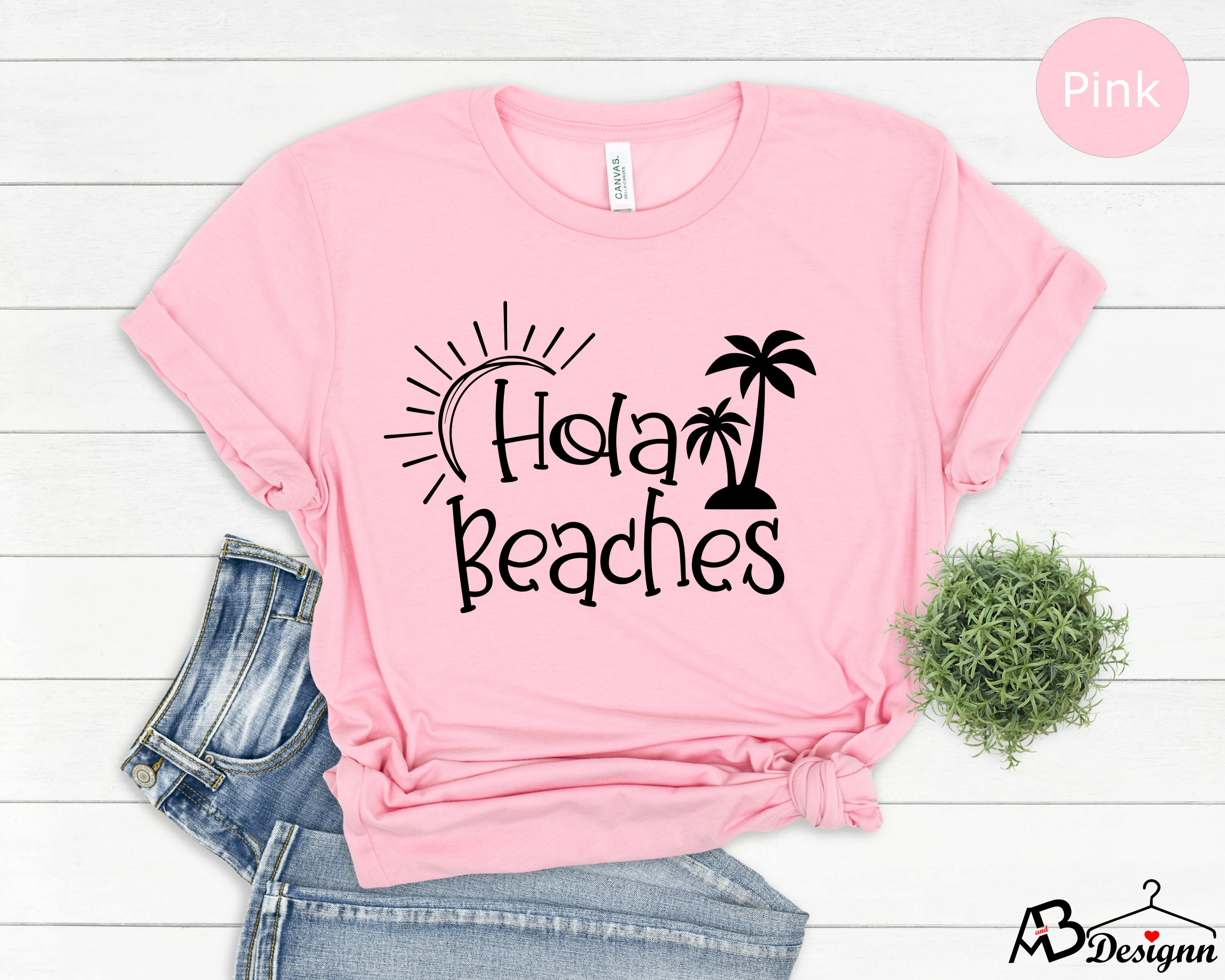 Hola Beaches Cute Beach Shirts for Women, Girls Trip Shirt, Cruise ...