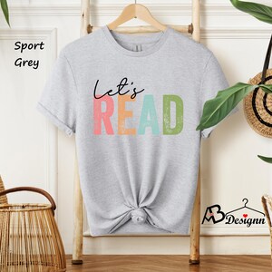 Let's Read Shirt, Book Shirt, Reading Shirt, Book Lover Shirt, Read ...