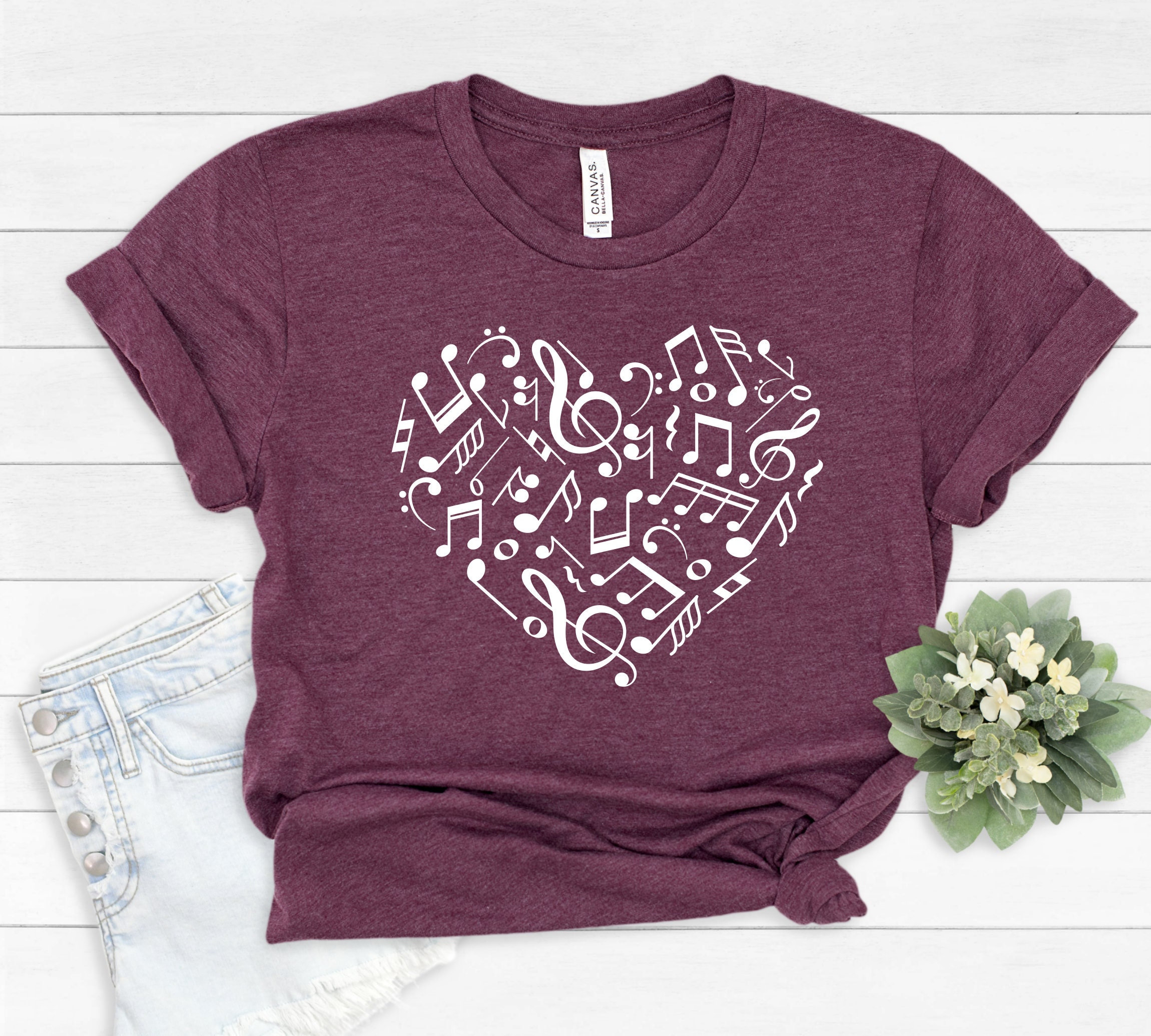 Music Notes Shirt Music Shirt Musician Shirt Gift for - Etsy