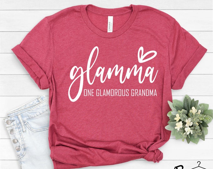Glamma Shirt, Gift for Mother's Day, Grandma Shirt, Gift for Grandma ...