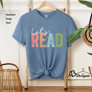 Let's Read Shirt, Book Shirt, Reading Shirt, Book Lover Shirt, Read ...
