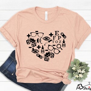 Optometry Shirt, Optometry Gifts, Optometry Heart Shirt, Optometry ...