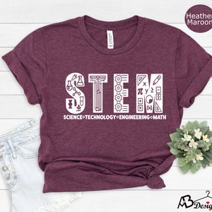 STEM Shirt,stem Teacher Shirt,science Teacher Shirt,technology Teacher ...
