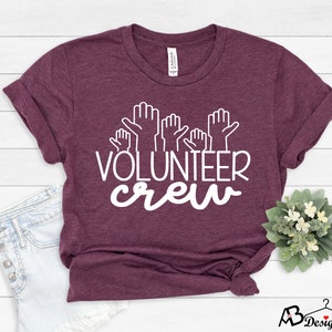 Volunteer Shirt, Volunteer Crew Shirt, Helping Hands Shirt, School ...