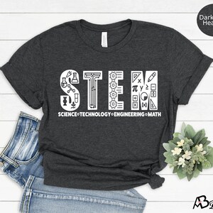 STEM Shirt,stem Teacher Shirt,science Teacher Shirt,technology Teacher ...