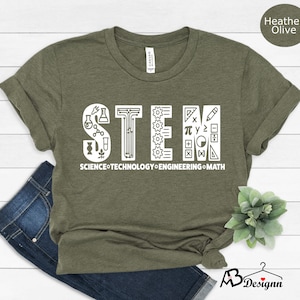 STEM Shirt,stem Teacher Shirt,science Teacher Shirt,technology Teacher ...
