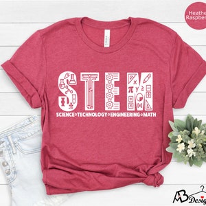 STEM Shirt,stem Teacher Shirt,science Teacher Shirt,technology Teacher ...