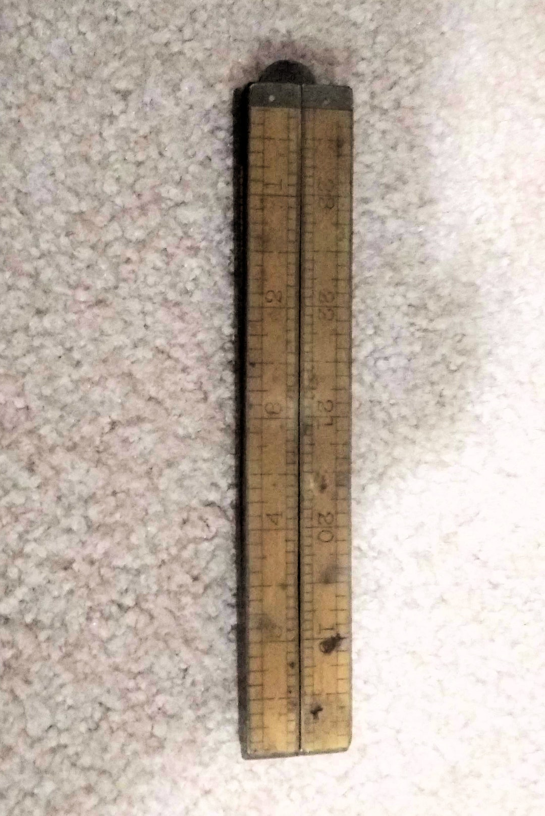 Stanley 10 No62 Vintage Boxwood and Brass Folding Ruler - Etsy