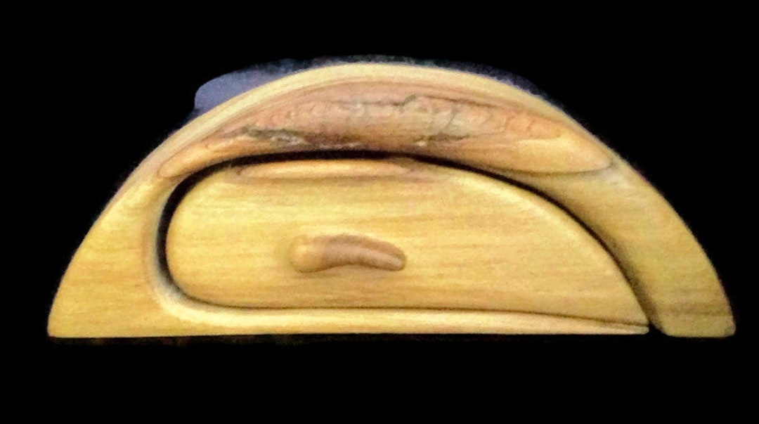 Freeform Wood Box With 1 Drawer. - Etsy