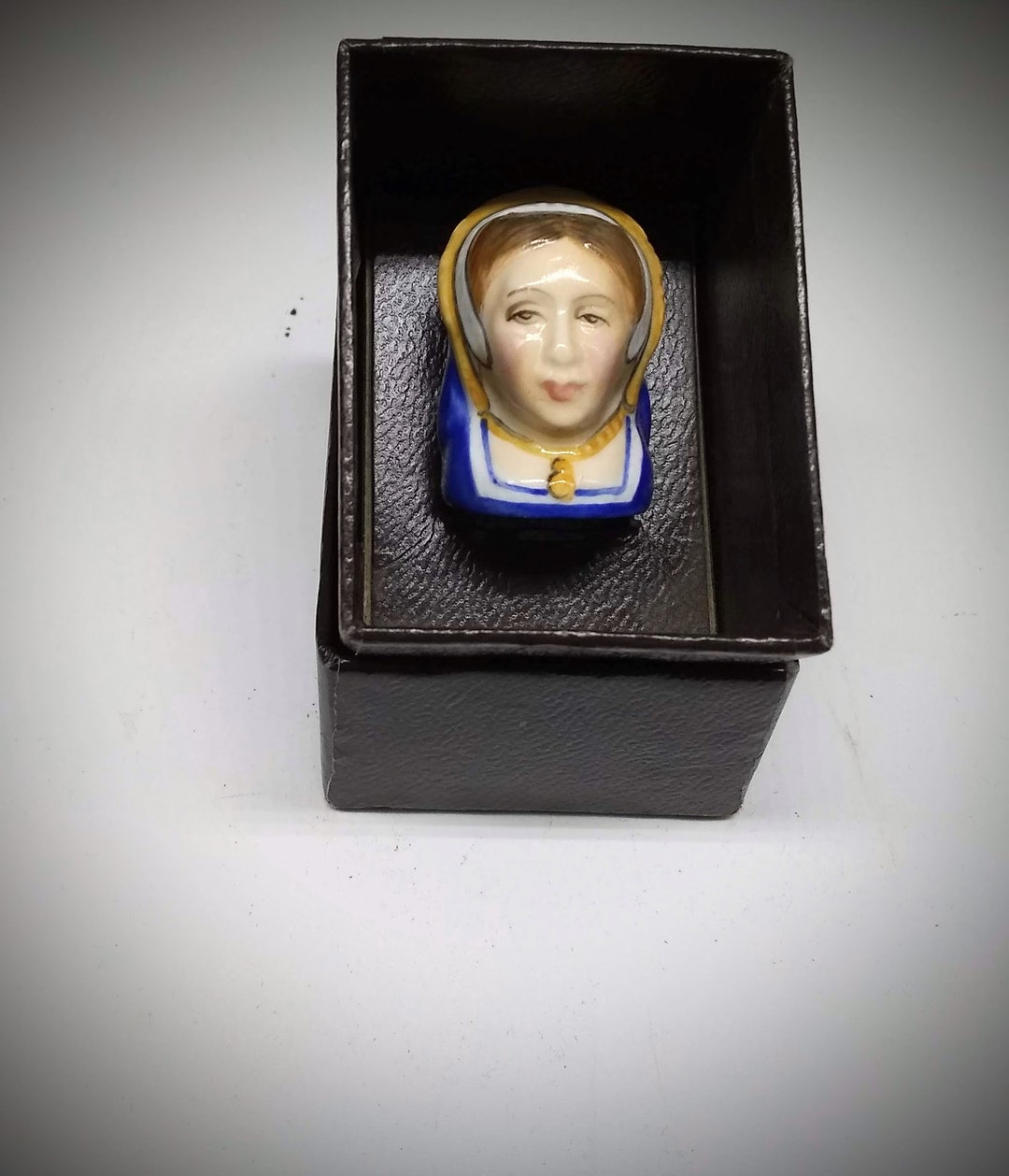 Francesca Character Head Thimble - Catherine Howard With Orignal Box - Etsy