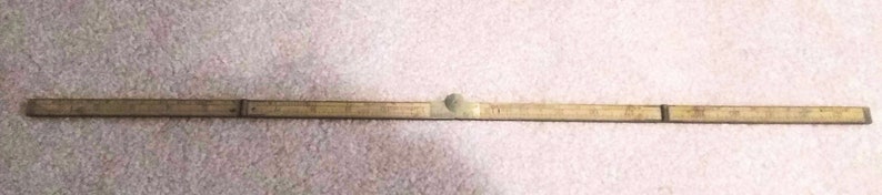 Stanley 10 No62 Vintage Boxwood and Brass Folding Ruler - Etsy