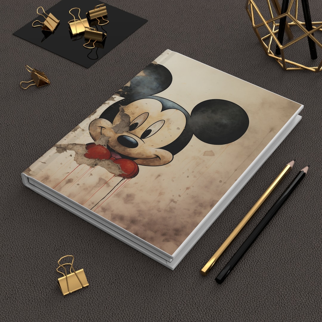 Mickey Mouse Diary Journal Matte - Etsy