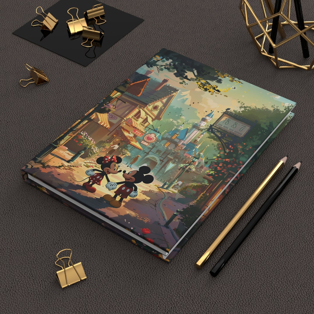 Mickey and Minnie Mouse Walk Disneyland Journal Matte - Etsy