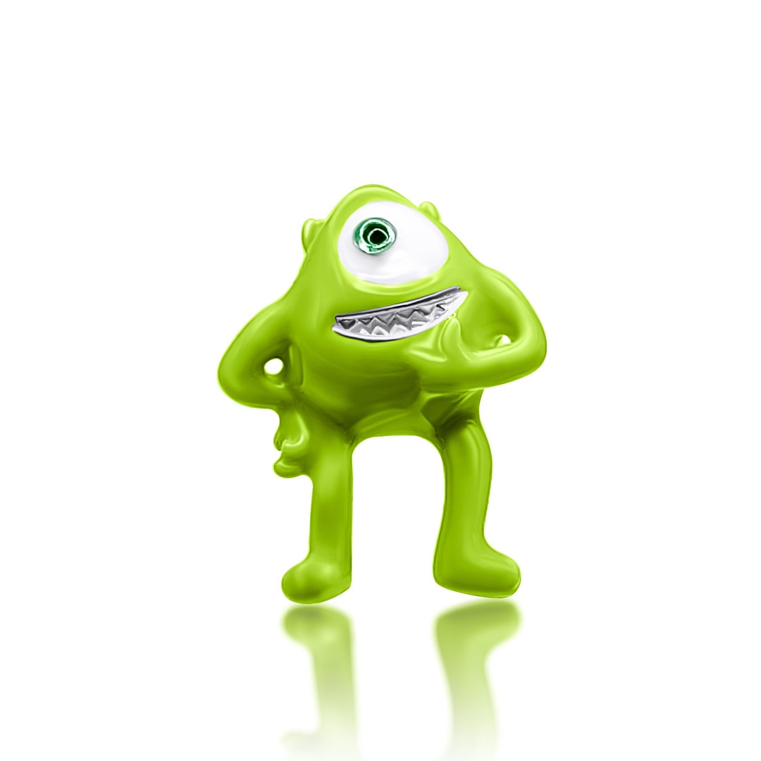 Mike Wazowski Green Cyclops Monster Charm Fits Pandora Charms - Etsy UK