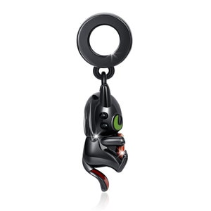 Jahn Night Fury Black Dragon Sterling Silver Fits Pandora Charm ...