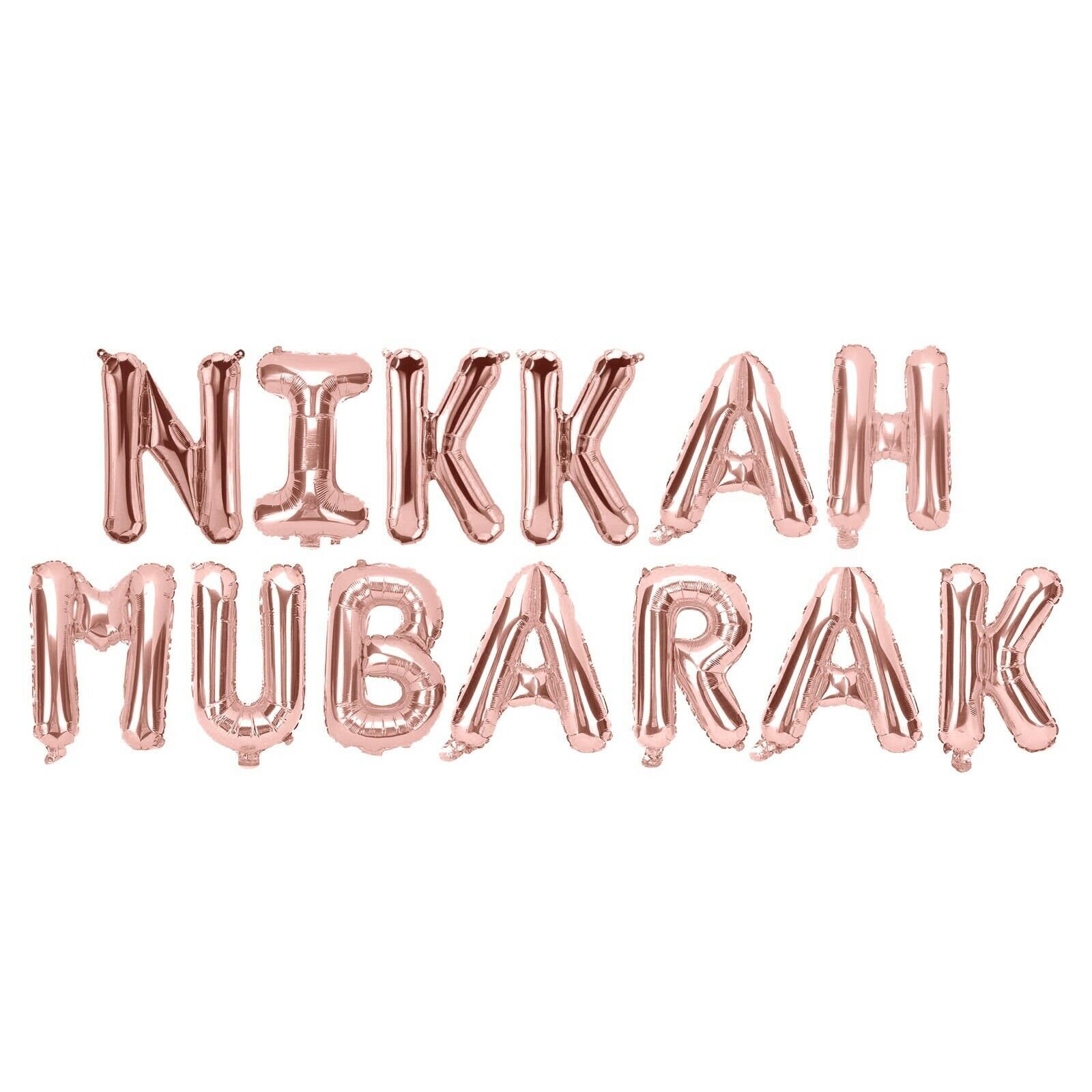 Nikkah Mubarak Balloon Banner, Nikkah Balloons, Muslim Wedding, Nikkah ...
