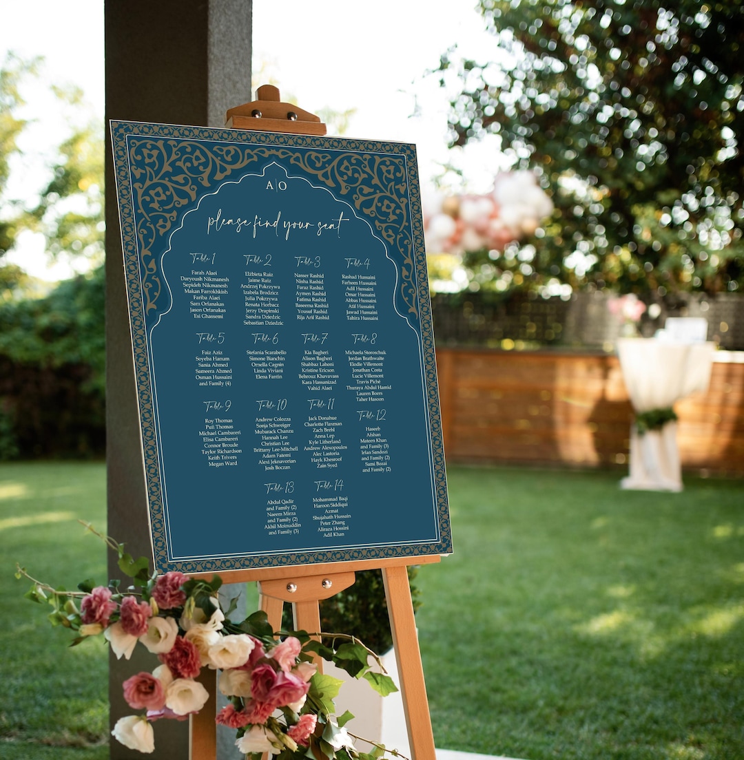 Custom Wedding Seating Chart, Minimalist Seating Chart, Made-to-order ...