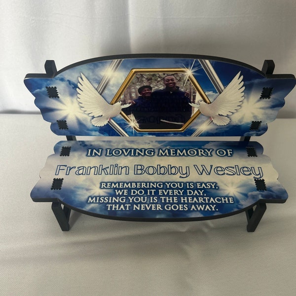 Sublimation Memorial Bench - Etsy