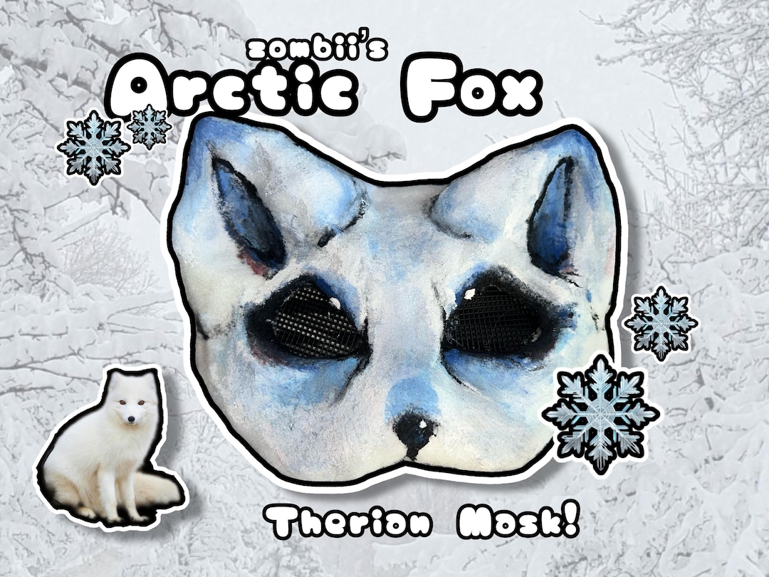 Arctic Fox Therian Mask - Etsy