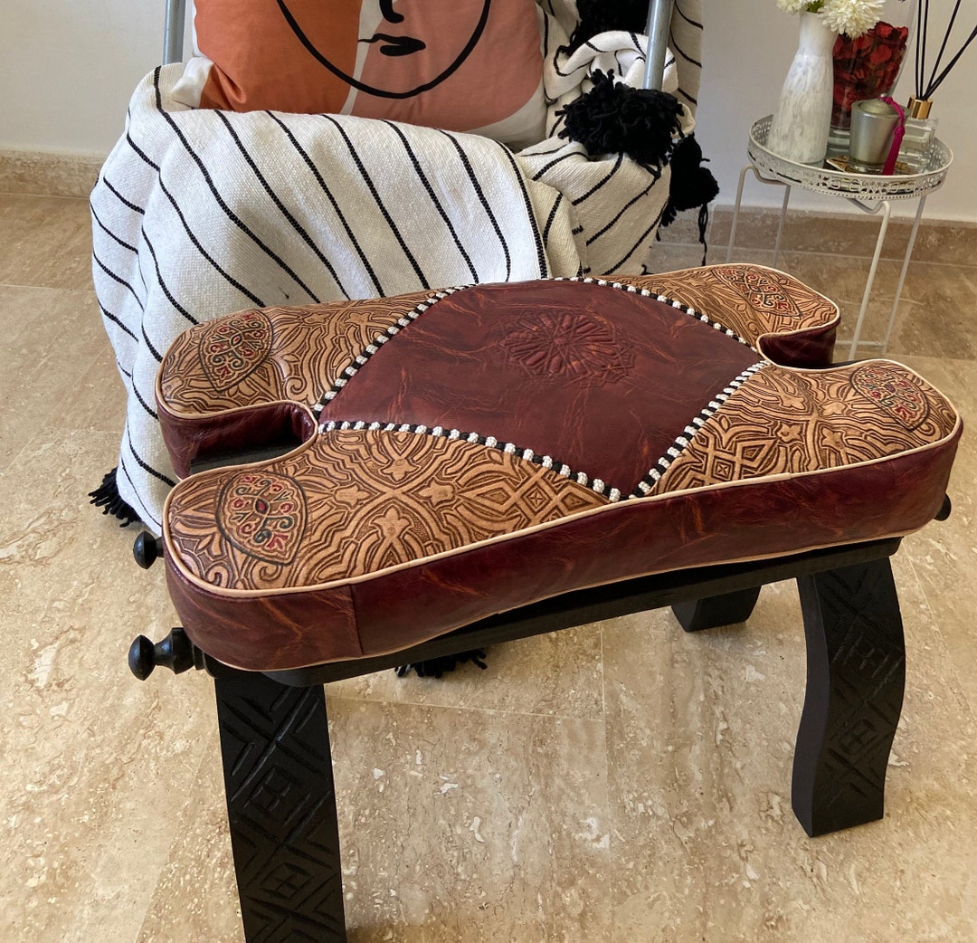 Fireplace Seating, Replacement Leather Cushion for Your Stool, Engraved ...