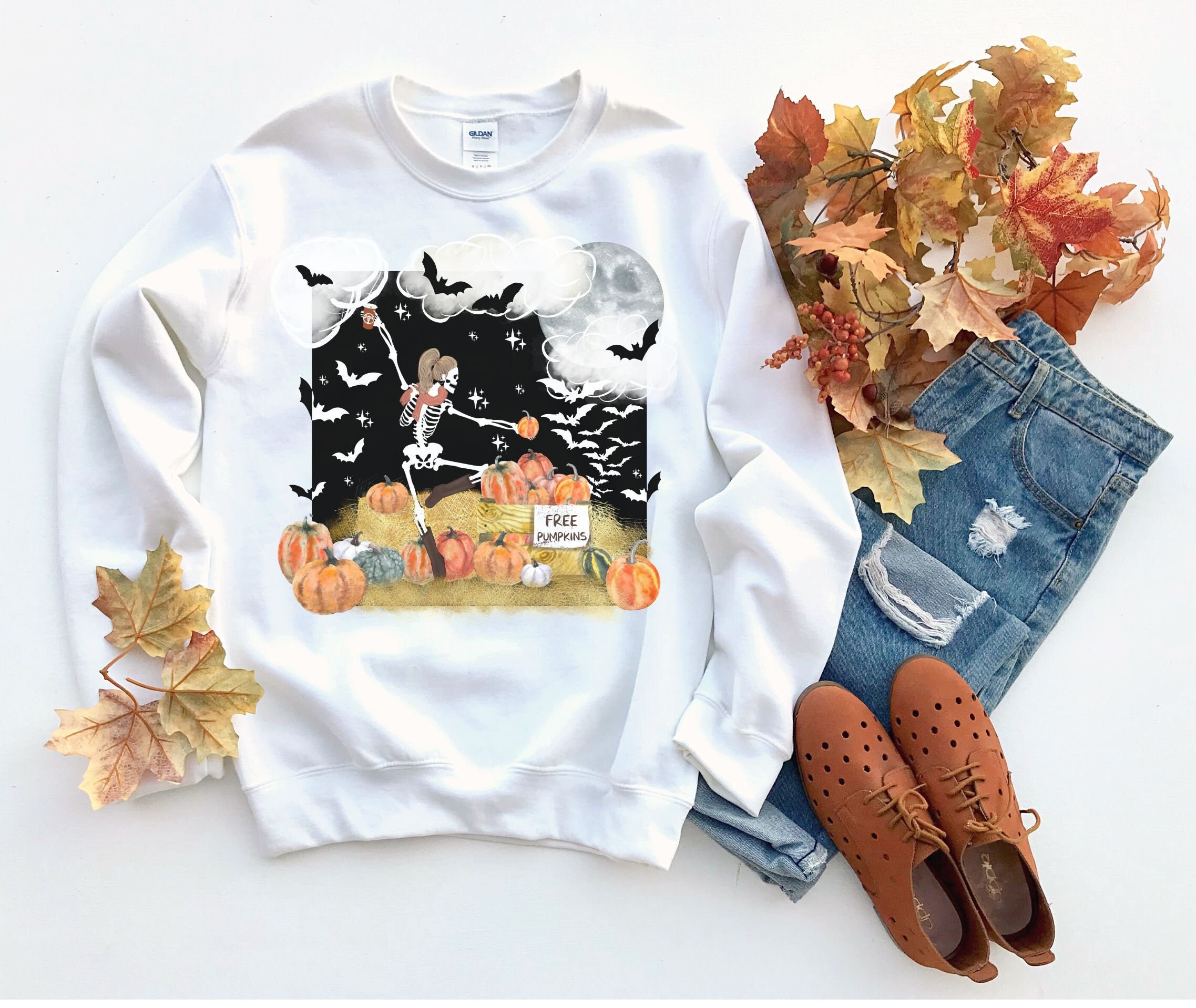 Basic Girl Fall Skeleton PNG | Pumpkin Patch | Free Pumpkins ...