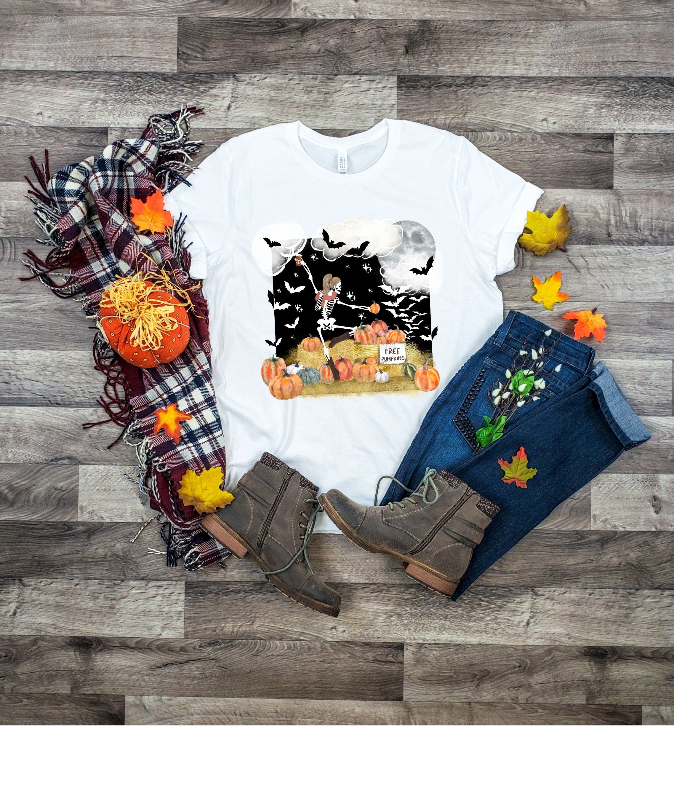 Basic Girl Fall Skeleton PNG | Pumpkin Patch | Free Pumpkins ...