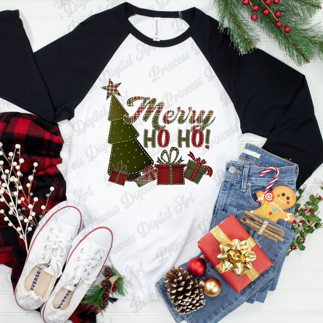 Merry Ho Ho Christmas PNG Instant Digital Download for POD - Etsy