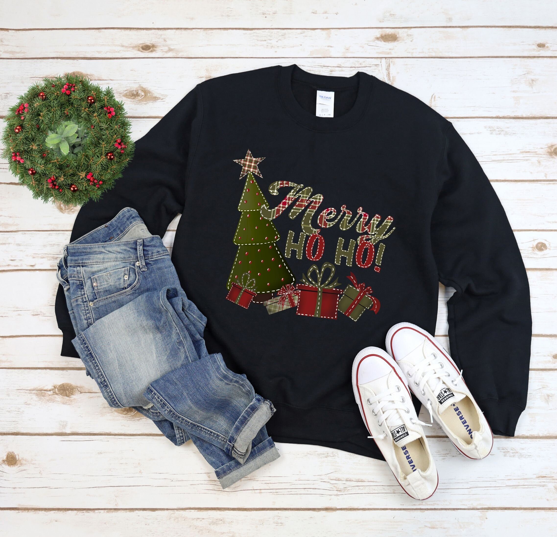 Merry Ho Ho Christmas PNG Instant Digital Download for POD - Etsy