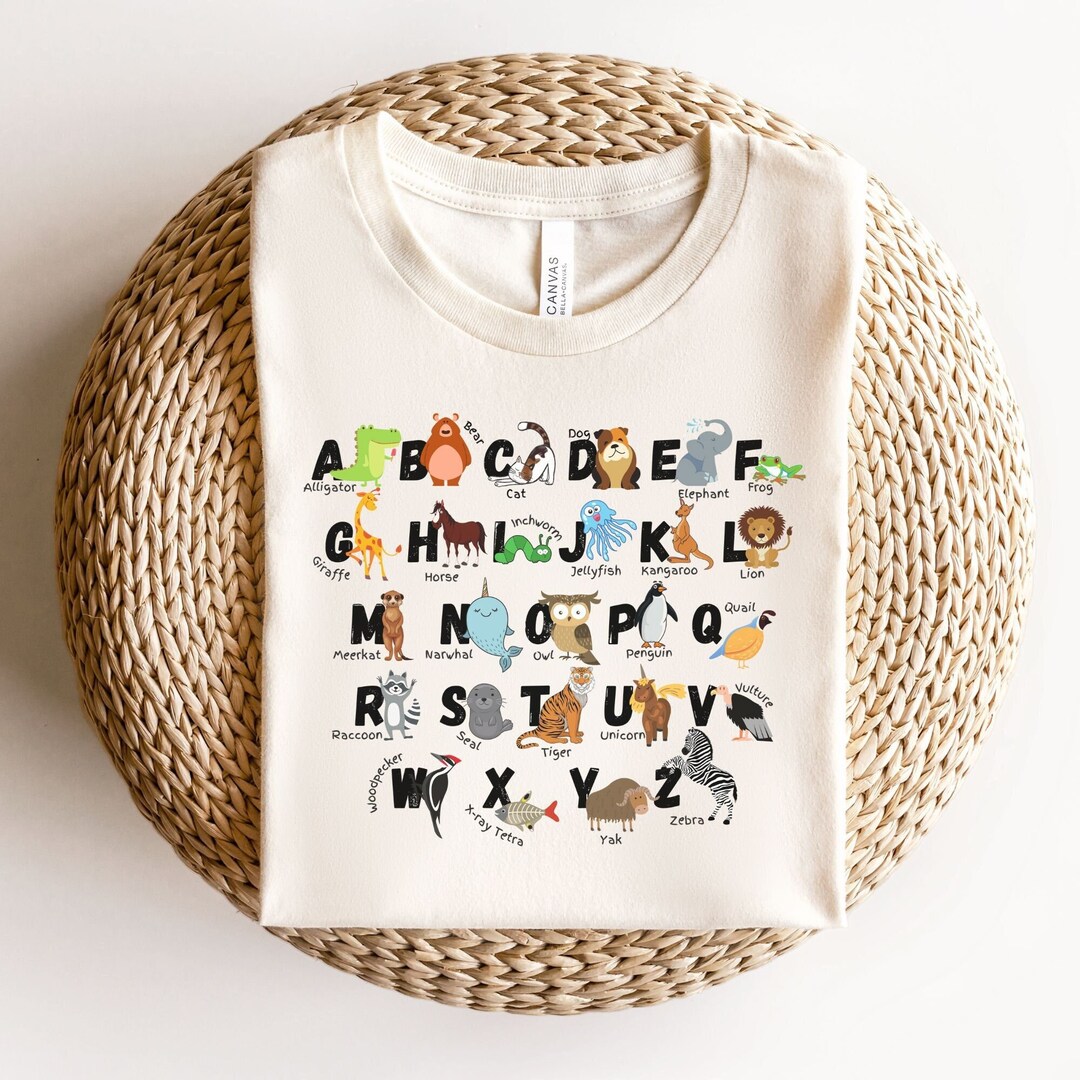 Alphabet Animals PNG Digital File | for Sublimation or Cutting Machines ...