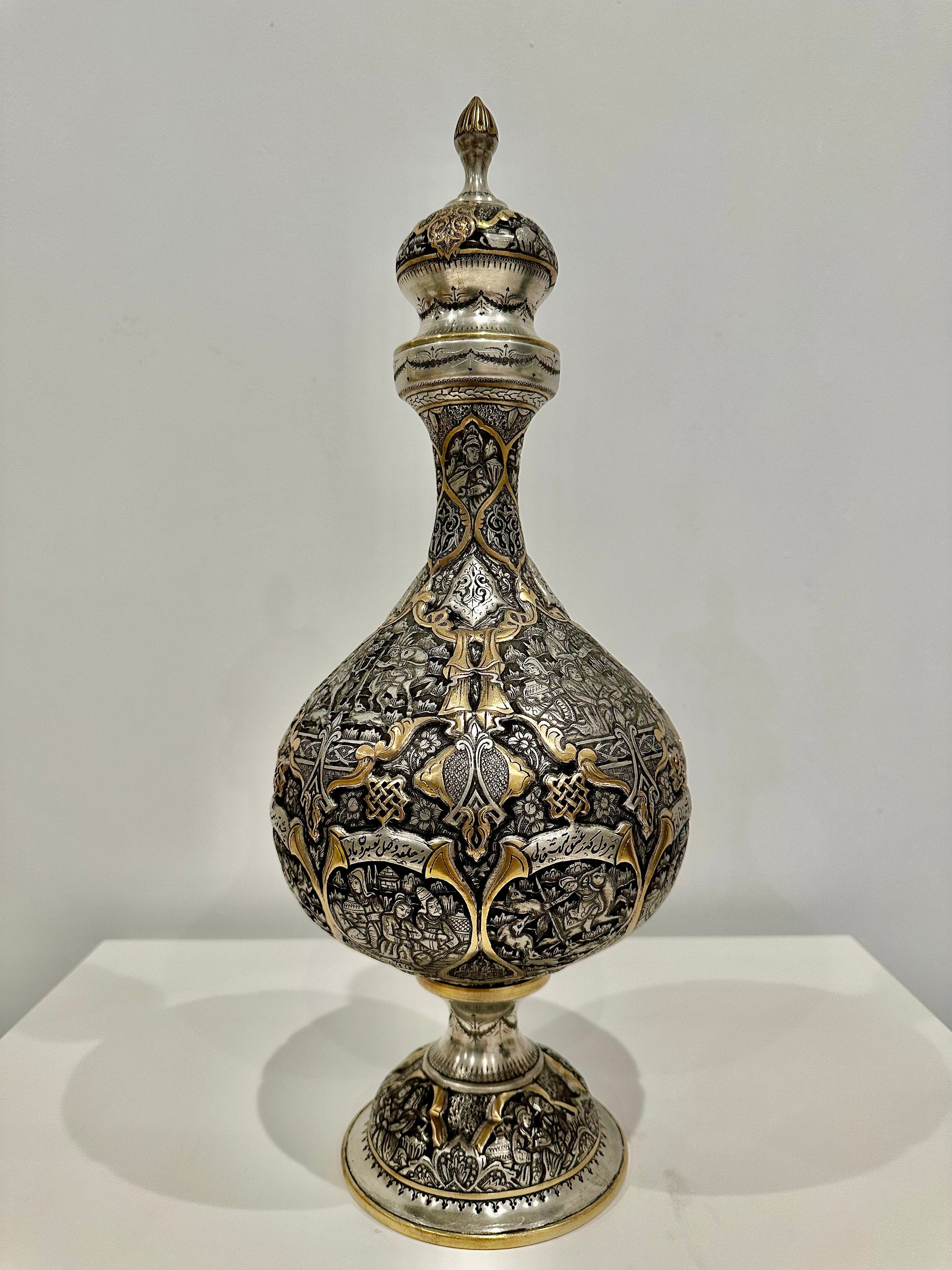 Handmade Persian Decorative Toreutic-engraved Brass Vase - Etsy