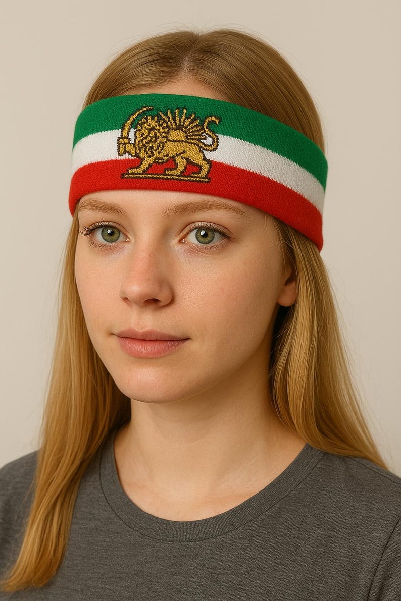 Iran Lion and Sun National Flag Headband - Etsy