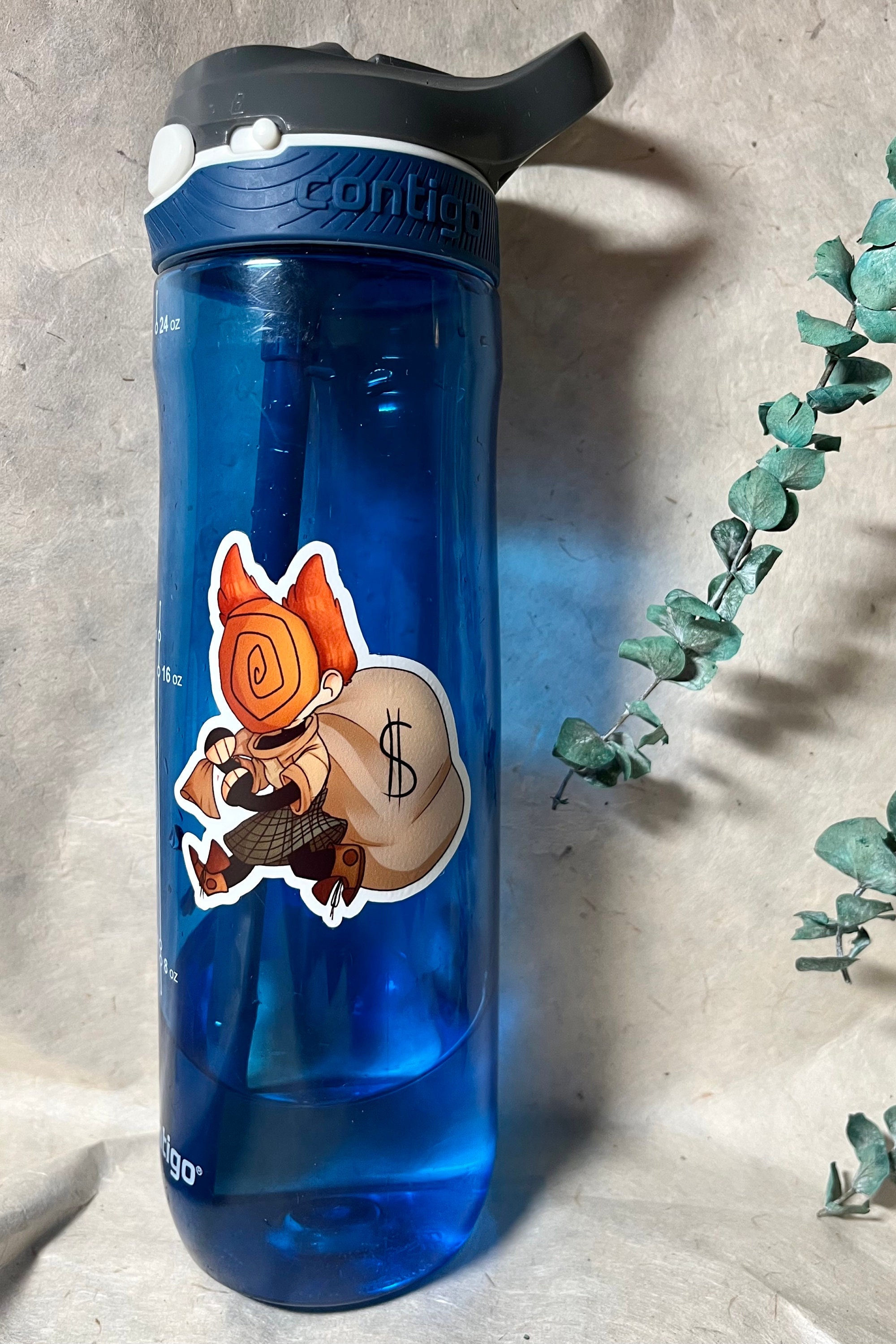 Orange Bandit Sticker | Fun 3"x3" Waterproof Ginger Thief - Etsy