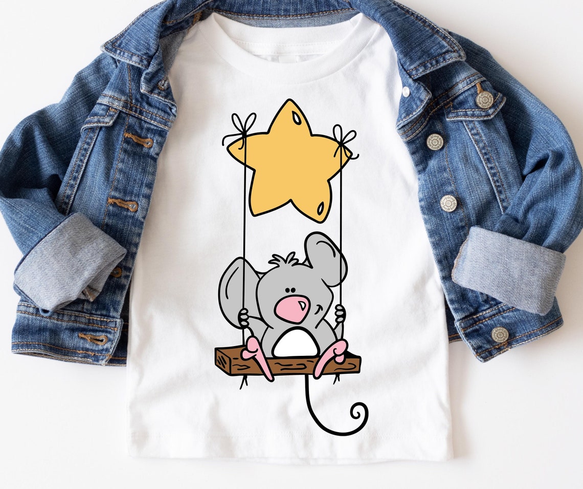 Cartoon Svg Little Mouse Kids Svg Cricut Svg Clipart - Etsy