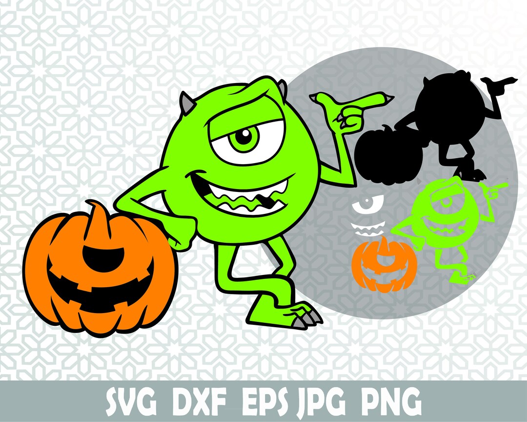 Halloween Monster Monsters Inc. Svg Dxf Jpg Png Eps - Etsy