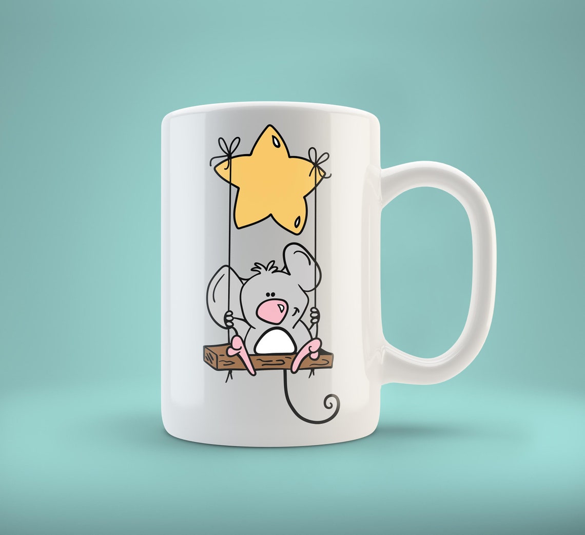 Cartoon Svg Little Mouse Kids Svg Cricut Svg Clipart - Etsy