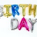 Happy Birthday Balloon Letter Banner Birthday Balloon Decorations for ...